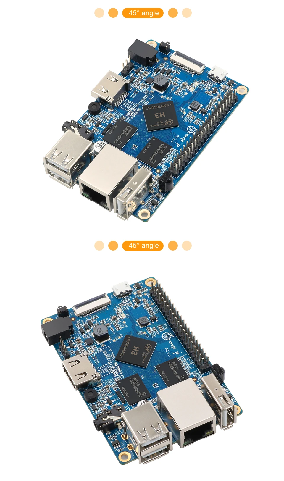 Orange Pi PC AllWinner H3 1GB Quad Core Single Board Computer ...
