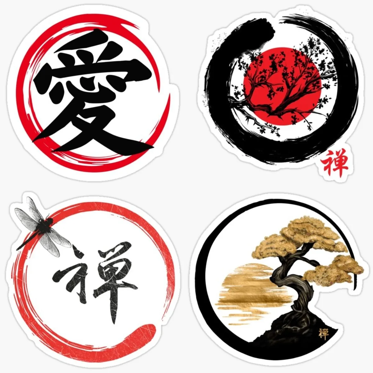 Enso-Zen-Circle-Sign-Samurai-Wall-Decal-Vinyl-Sticker-Japan-Ronin-Wall ...
