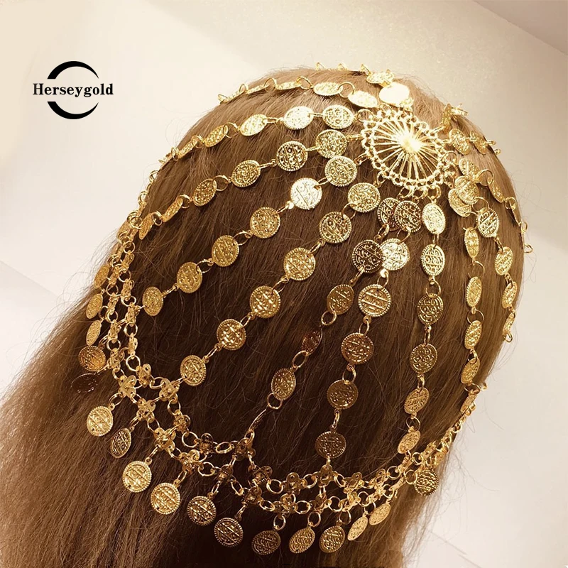 Gold-Plated-Metal-Hair-Jewelry-for-Women-Ethnic-Wedding-Hair ...