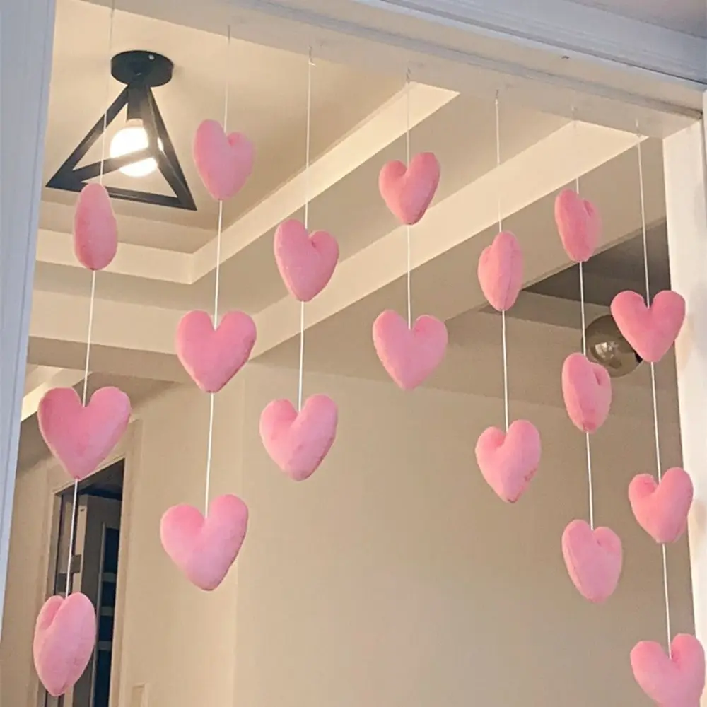 New-Heart-Shaped-Curtain-Door-Hanging-Decoration-Cute-Korean-Style ...