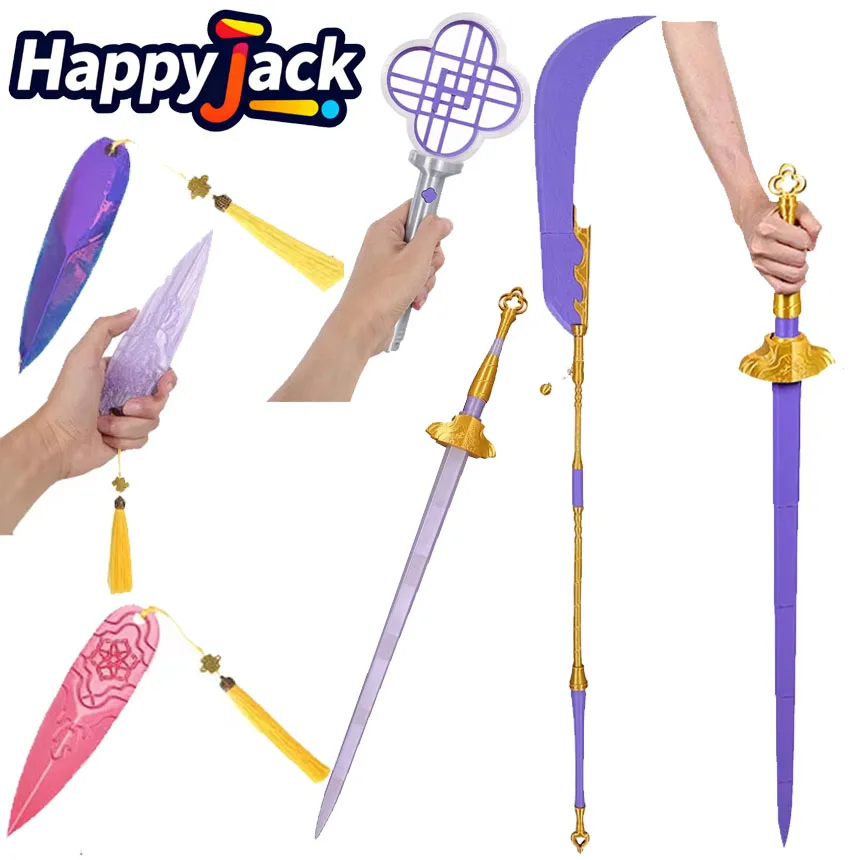 Girls Group Cosplay Hunter 3D Printed Sword Dart Knife Weapons Props ...