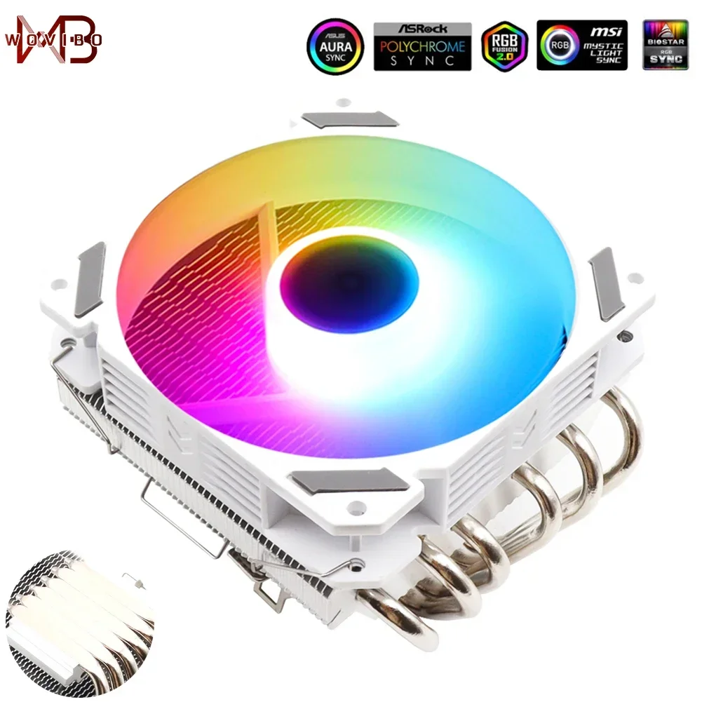 CPU-Ventilador-Fan-RGB-ARGB-PWM-4PIN-Intel-LGA-1150-1151-1155-1156-1200 ...