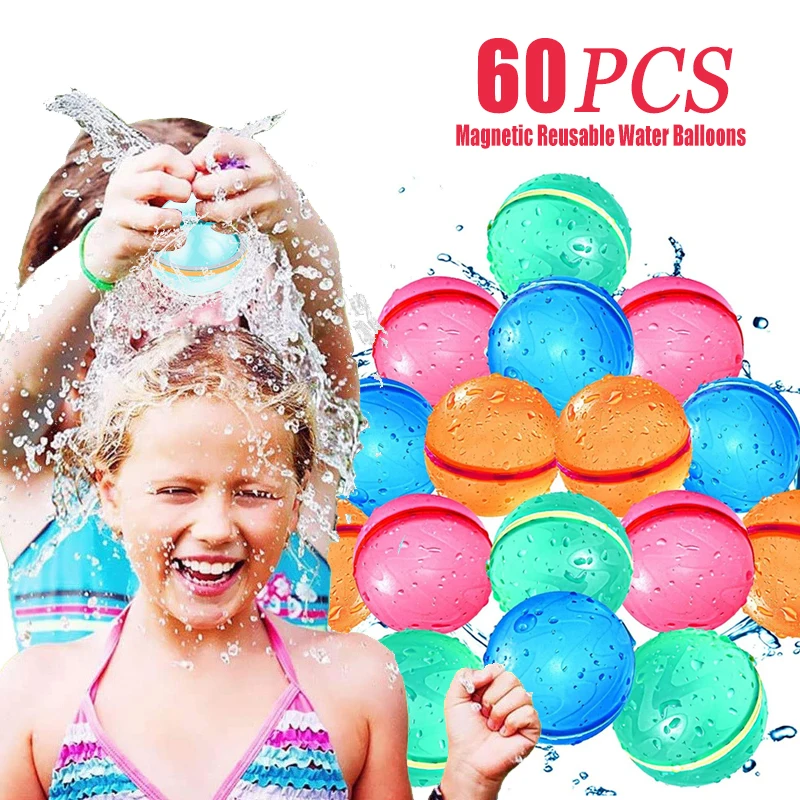 Swimming-Pool-Magnetic-Reusable-Water-Balloons-Refillable-Water-Balloon ...