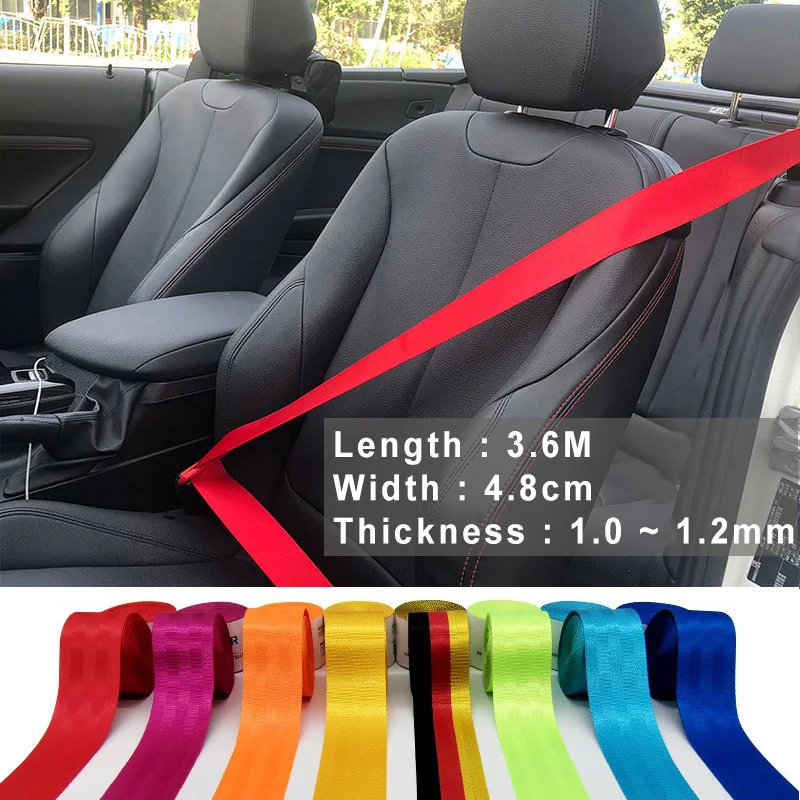 3-6meter-Car-Seat-Belt-Webbing-Polyester-Seat-Lap-Nylon-Safety-Strap ...