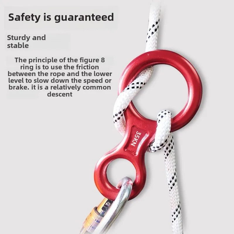 Climbing-Descent-Device-35KN-8-shaped-Ring-Descent-Device-Climbing-Rope-Descent-Downhill-Buffer ...