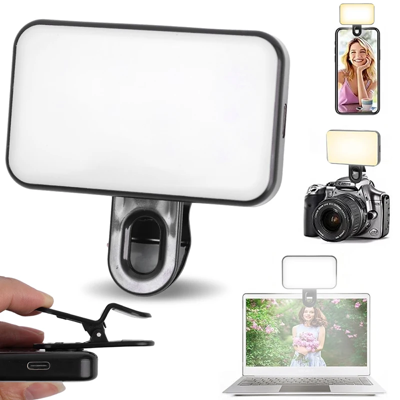 Portable-Selfie-Lights-with-3-Light-Modes-LED-Video-Camera-Light-Mobile ...