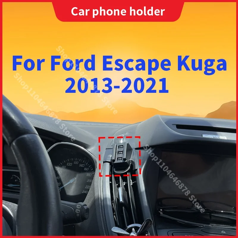 Car Phone Holder For Ford Escape Kuga 2013 2014-2021 Mobile Phone ...