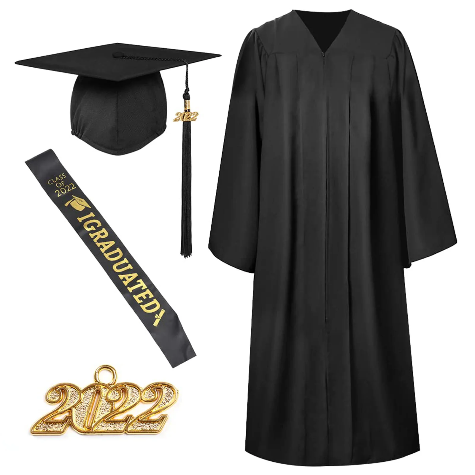 Robe et casquette de graduation pour adultes, ensemble de olympiques de ...