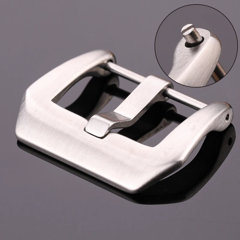 Stainless Steel Brushed Buckle | Stainless Steel Buckles Watch - 20mm ...