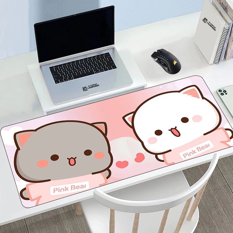 Cute-Peach-Mochi-Cat-And-Goma-Large-Mouse-Pad-Mat-Gamer-Cabinet-Desk ...