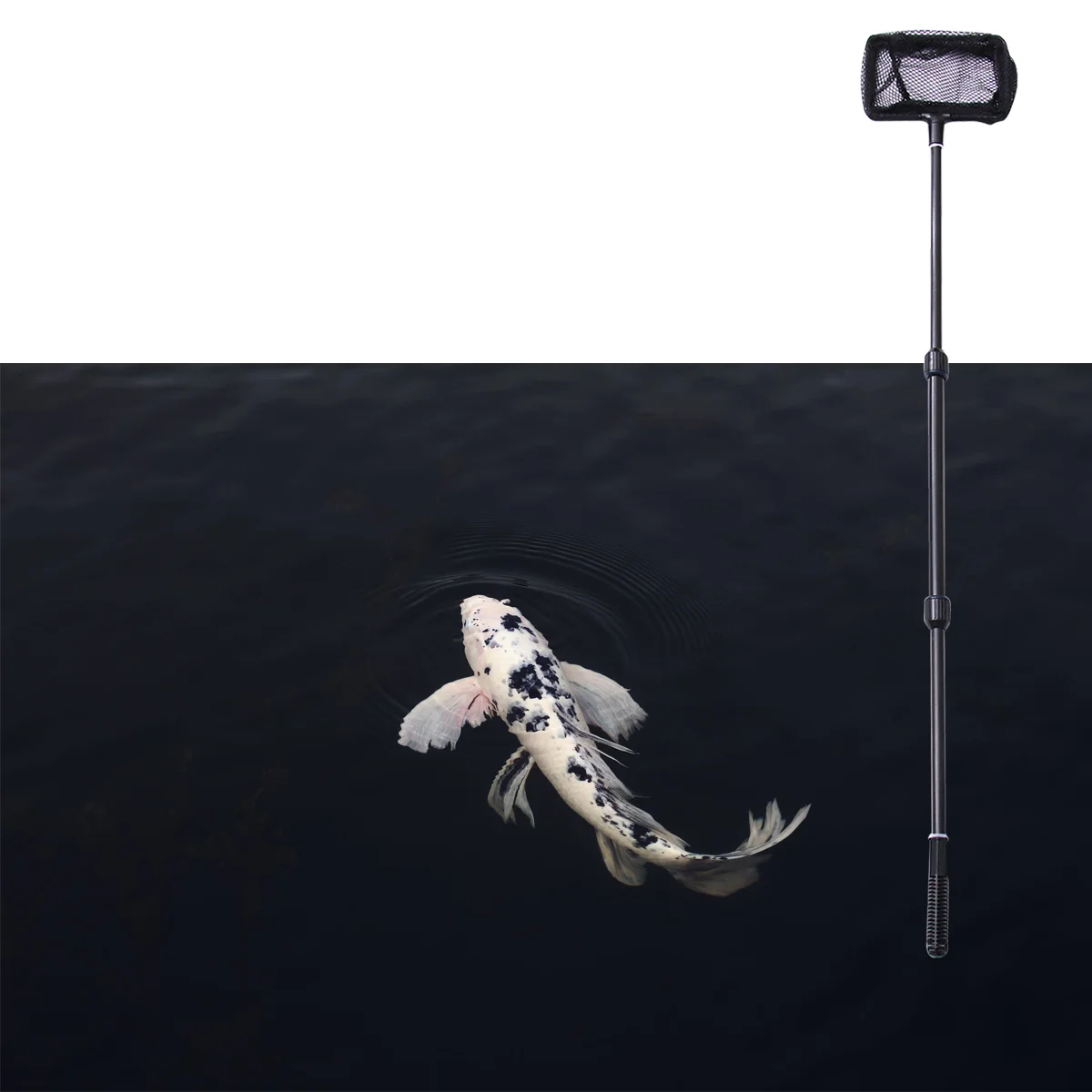 Extendable-Fishing-Net-Plastic-Pole-Handle-Telescopic-Landing-Net-Tuck ...