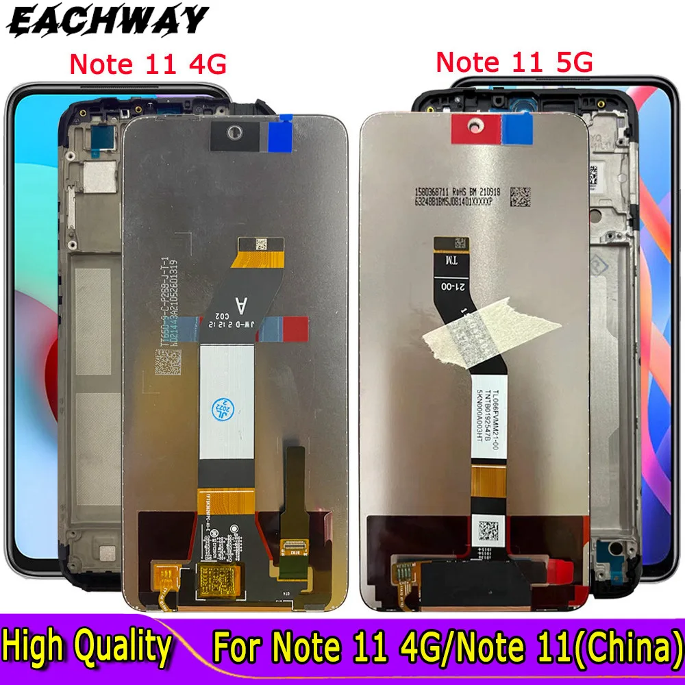 Tested-For-Xiaomi-Redmi-Note-11-4G-LCD-Display-Touch-Screen-Digitizer ...