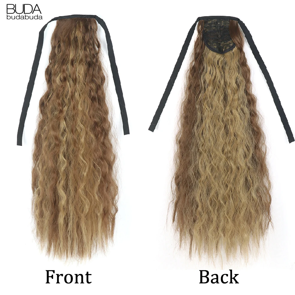 Perruque - postiche,Queue de cheval longue ondulée pour femme,postiche ...