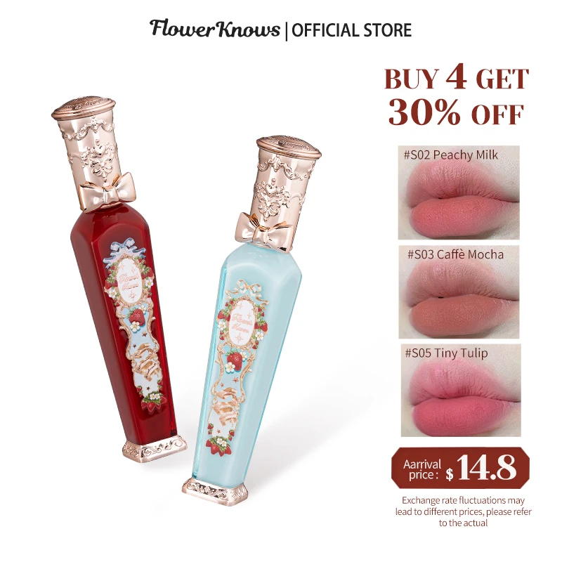 【sale On 28th 22:00】flower Knows Strawberry Rococo Series Cloud Lip ...