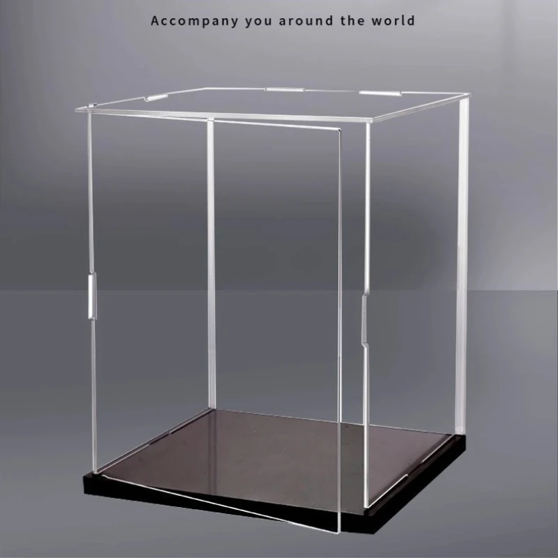 10-25-40cm Black Acrylic Display Box Animation Doll Hand Action Person ...