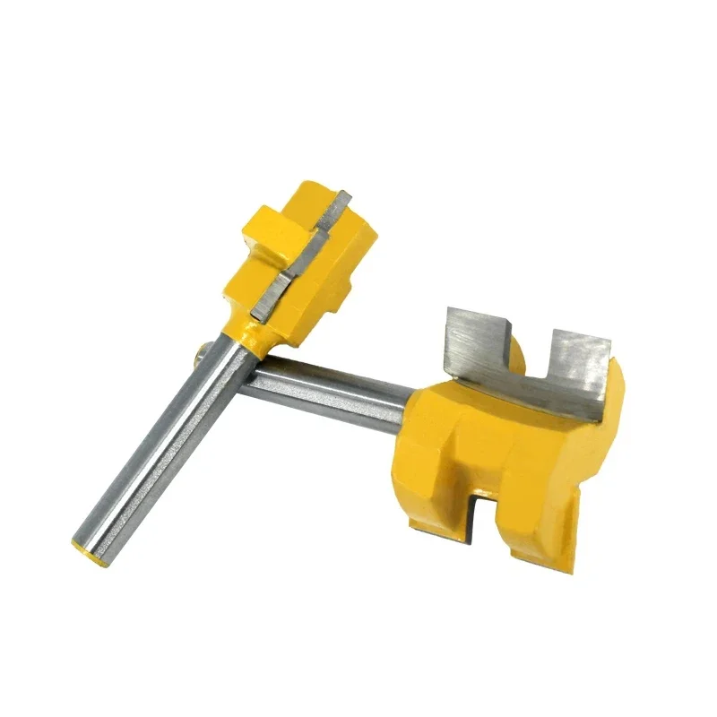 2pcs-6mm-Shank-T-Slot-Tenon-Milling-Cutter-Carving-Knife-Square-Tooth ...