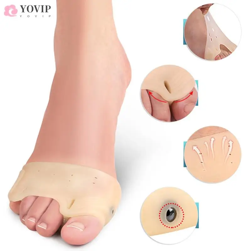 1Pair-Magnetic-Silicone-Toe-Spreader-Separator-Bunion-Hallux-Valgus-Corrector-Toe-Correction ...