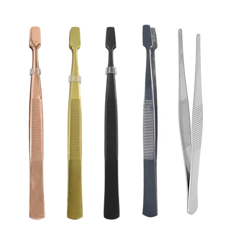 High-Hardness-Tweezers-Stamp-Tongs-Spade-Tip-Hobby-Tweezers-Kit-for ...