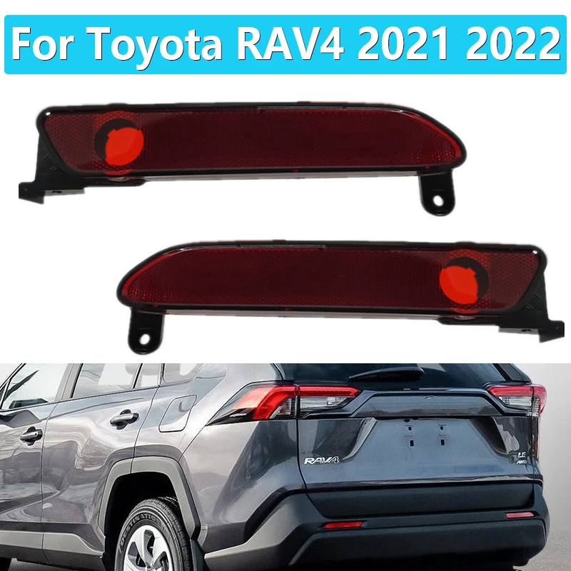 Car-Rear-Bumper-Reflector-Light-For-Toyota-RAV4-2021-2022-Tail-Stop ...