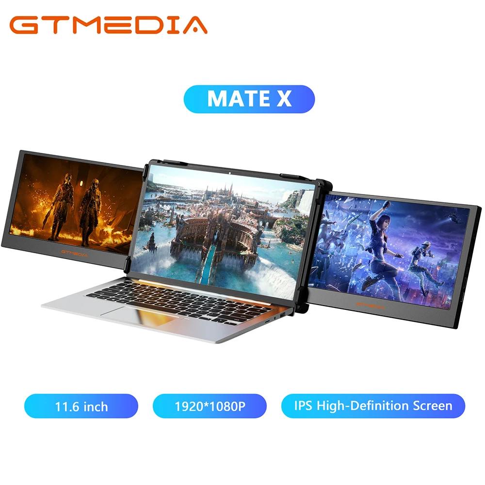 GTMEDIA-Mate-X-11-6-inch-IPS-FHD-1920-1080-Portable-Dual-Screen-Monitor ...