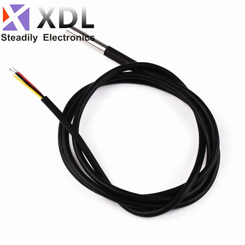 DS18B20 Temperature Sensor Module Kit Waterproof 100CM Digital Sensor ...