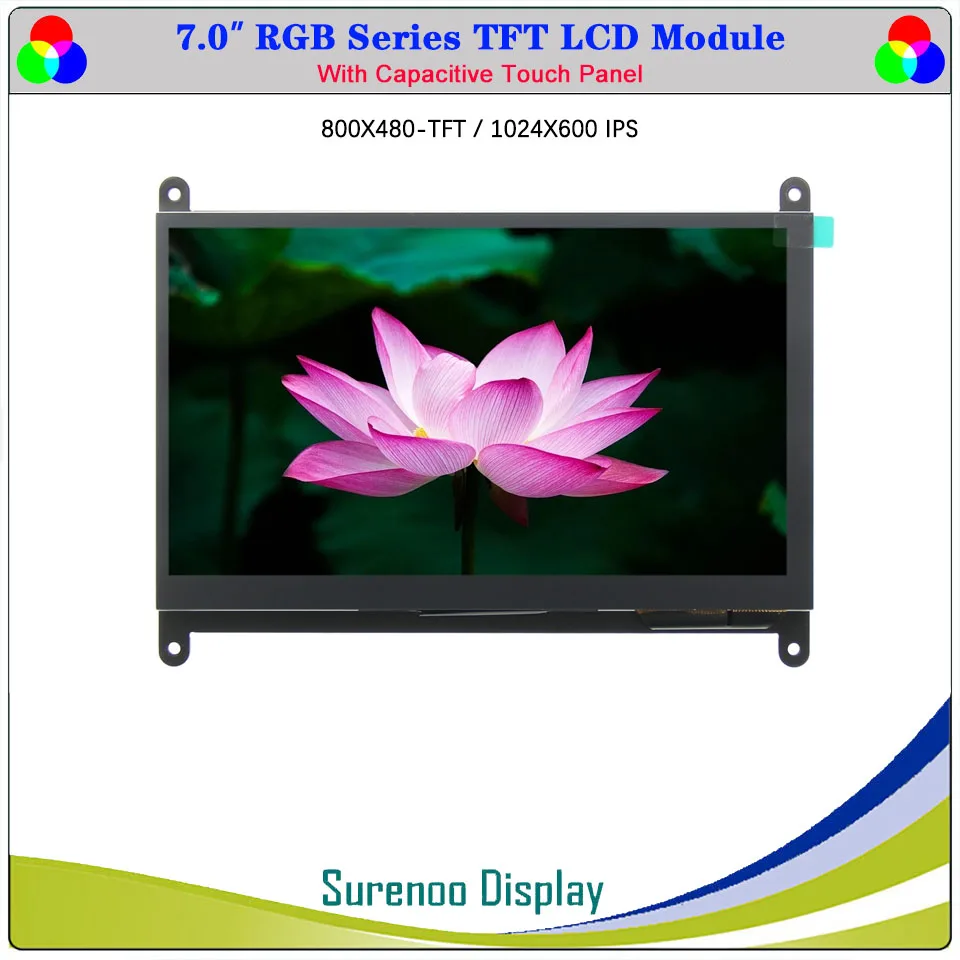 Módulo de pantalla LCD TFT IPS de 7 pulgadas, Panel táctil capacitivo MCU ESP32 Alientek ...