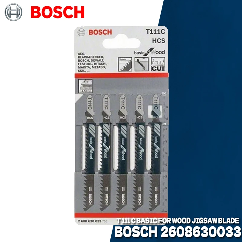 BOSCH 2608630033 T111C Piła Tnąca 5 SZT. Profesjonalny Zestaw Ostrzy do ...