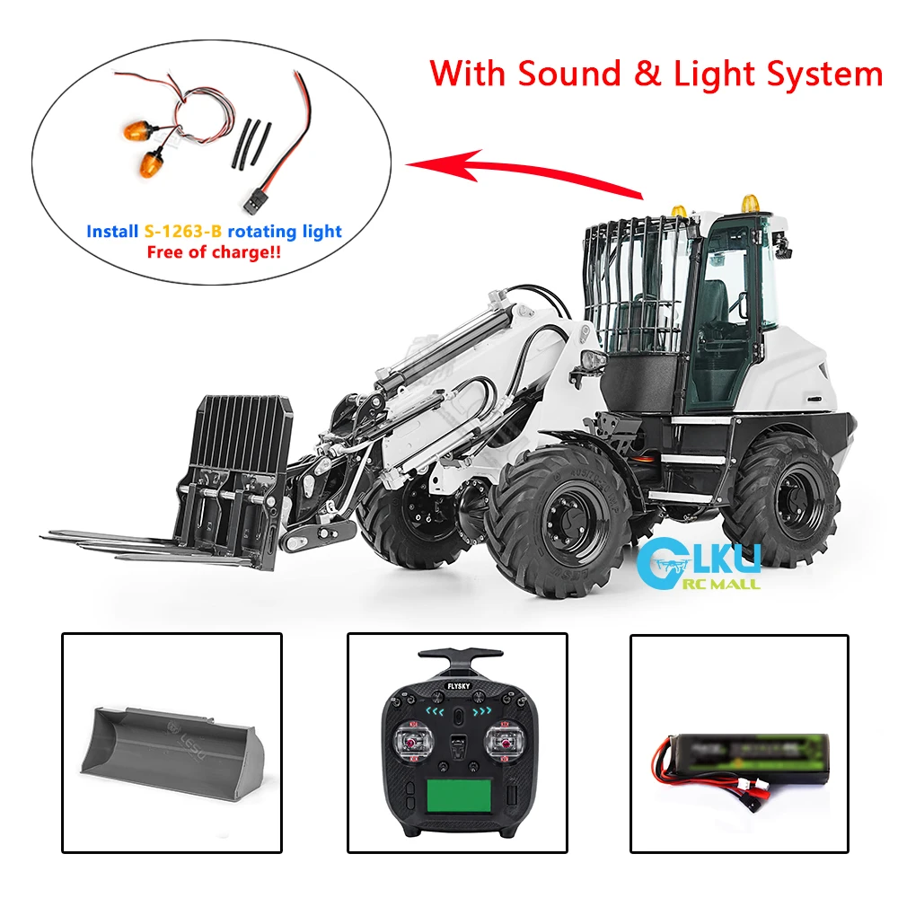 LESU-1-14-AT1050-telescopic-fork-loader-RTR-black-and-white-spray-paint ...