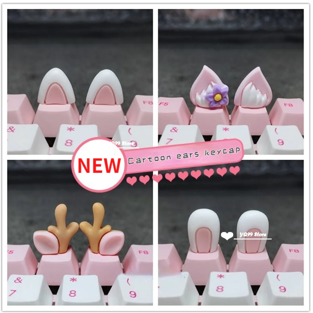 Personalized-Cat-Ear-Rabbit-Ear-Key-Cap-For-Cherry-MX-Mechanical ...