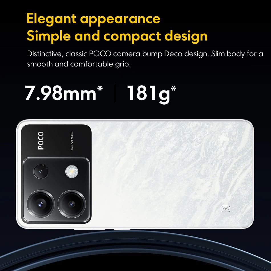 POCO X6 5G Global Version Smartphone NFC Snapdragon 7s Gen 2 120Hz Flow ...