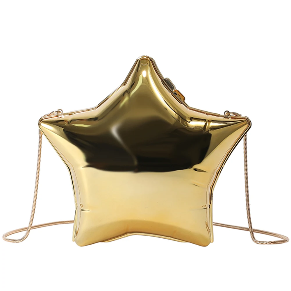 Women-Star-Shape-Crossbody-Bag-Solid-Color-Acrylic-Fashion-Satchel-Bag ...