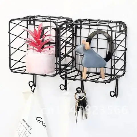 1pcs-Wrought-Iron-Grid-Decoration-Frame-Nordic-Ins-Home-Bedroom-Living ...