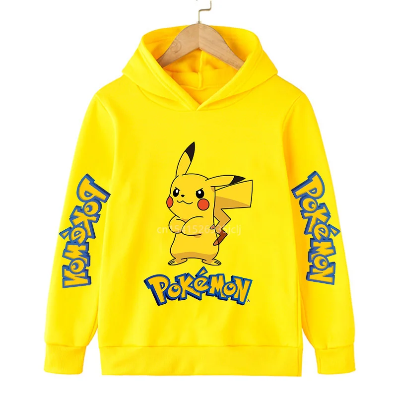 Pokemon-Children-Costume-Spring-Boy-Hoodie-Kids-Clothes-Funny-Pikachu ...