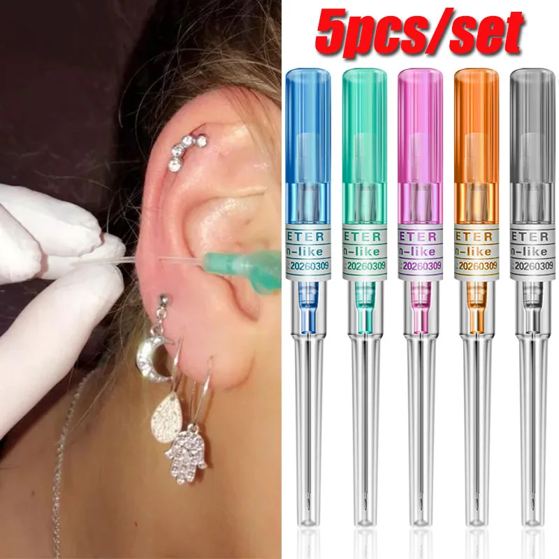 14G-16G-18G-20G-22G-Tattoo-Piercing-Needles-Surgical-Steel-Catheter ...