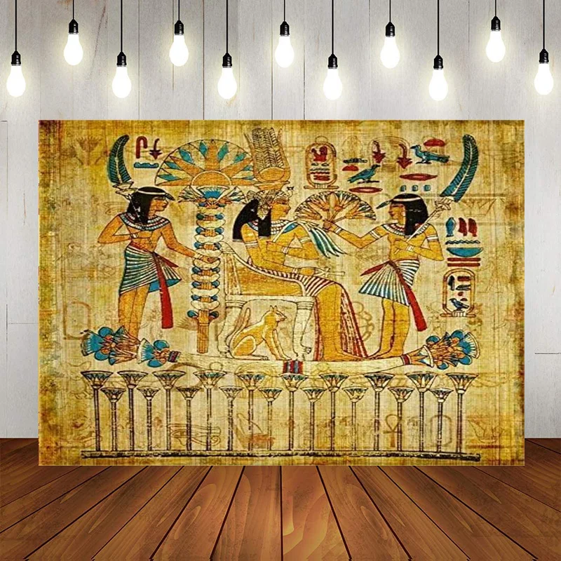 Queen-Cleopatra-Photography-Backdrop-Ancient-Egyptian-Cat-Colored ...