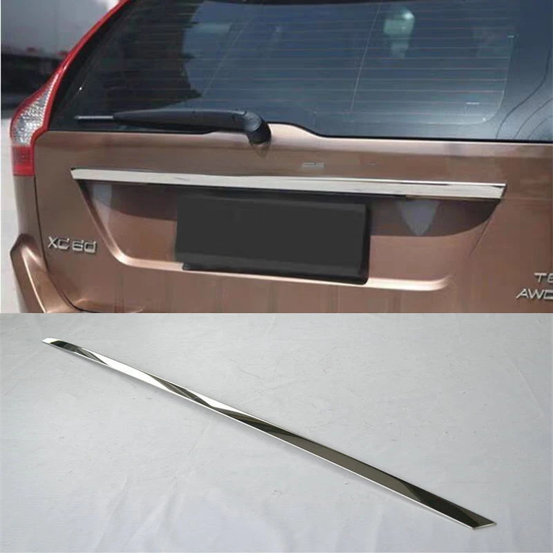For Volvo Xc60 Car Trunk Cover Door Sticker Moldings Chrome Trim ...