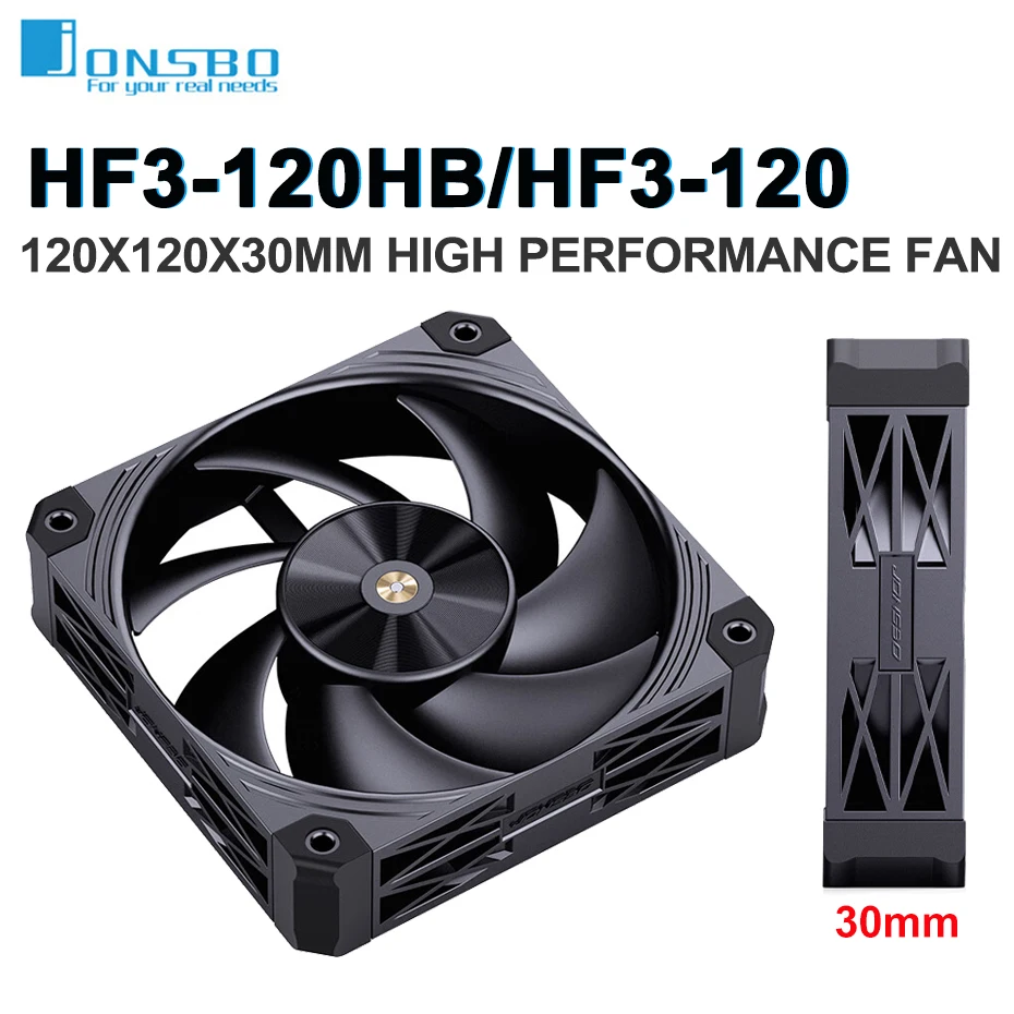 JONSBO HF3-120HB 120MM Performance Case Fan 4000RPM PWM Cooling Fan ...