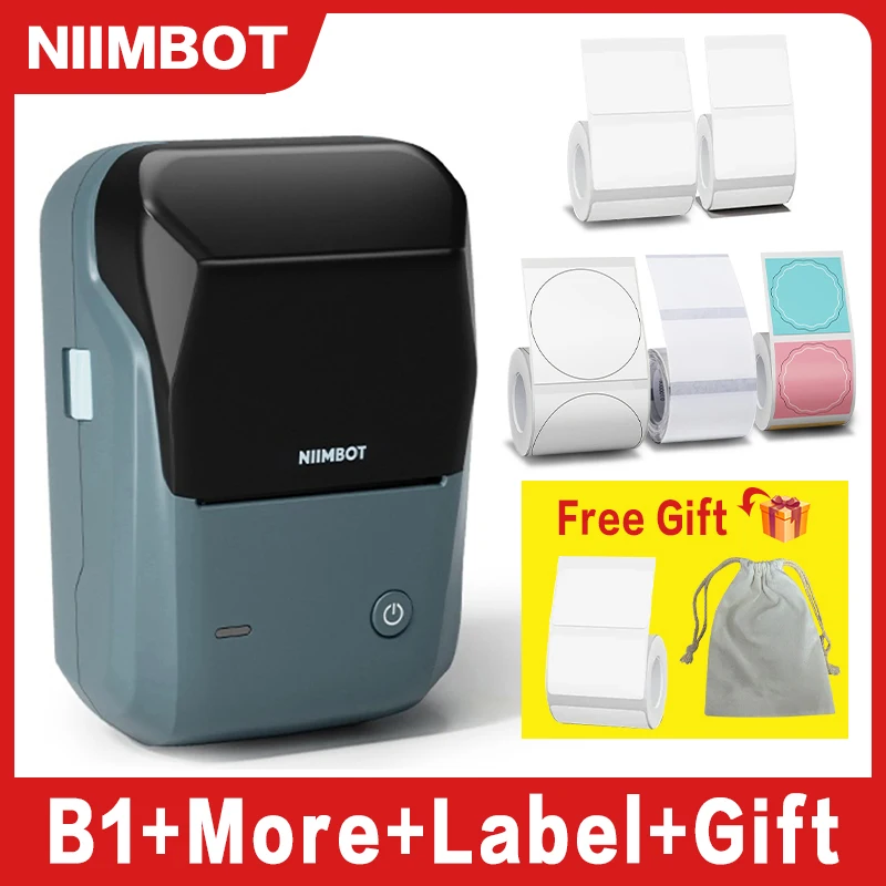Niimbot-B1-Mini-Printer-Portable-Thermal-Label-Stickers-Code-Sticker ...