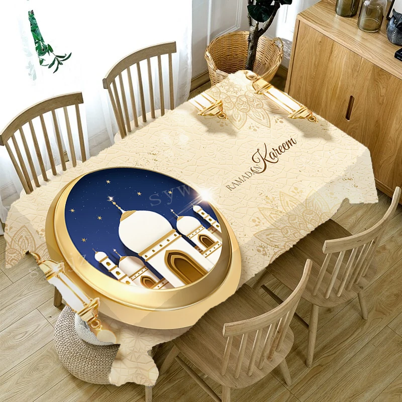 Restaurant Kitchen Rectangular Tablecloth Table Decorations Ramadan ...
