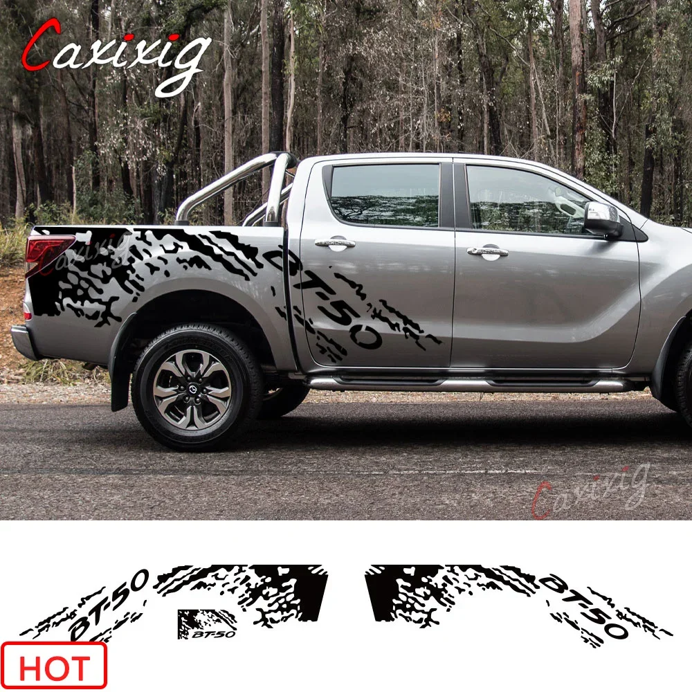 Body-Side-Stickers-For-Mazda-BT50-BT-50-Truck-Graphics-Splash-Grunge ...