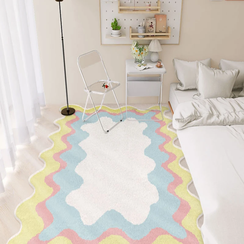 Tapis-de-d-coration-simple-irr-gulier-pour-salon-chambre-coucher-chevet ...