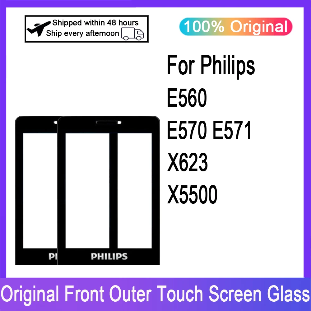 Lens-Front-Glass-For-For-Philips-Xenium-E560-E570-E571-X623-X5500-Front ...