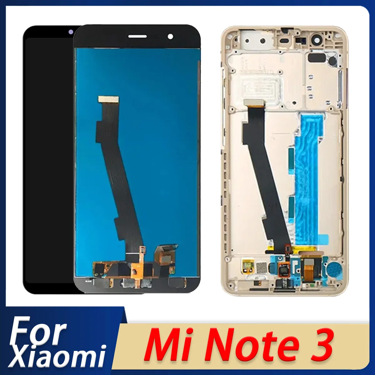 Montagem-digitador-LCD-Touch-Screen-para-Xiaomi-Mi-Nota-3-Display-LCD ...