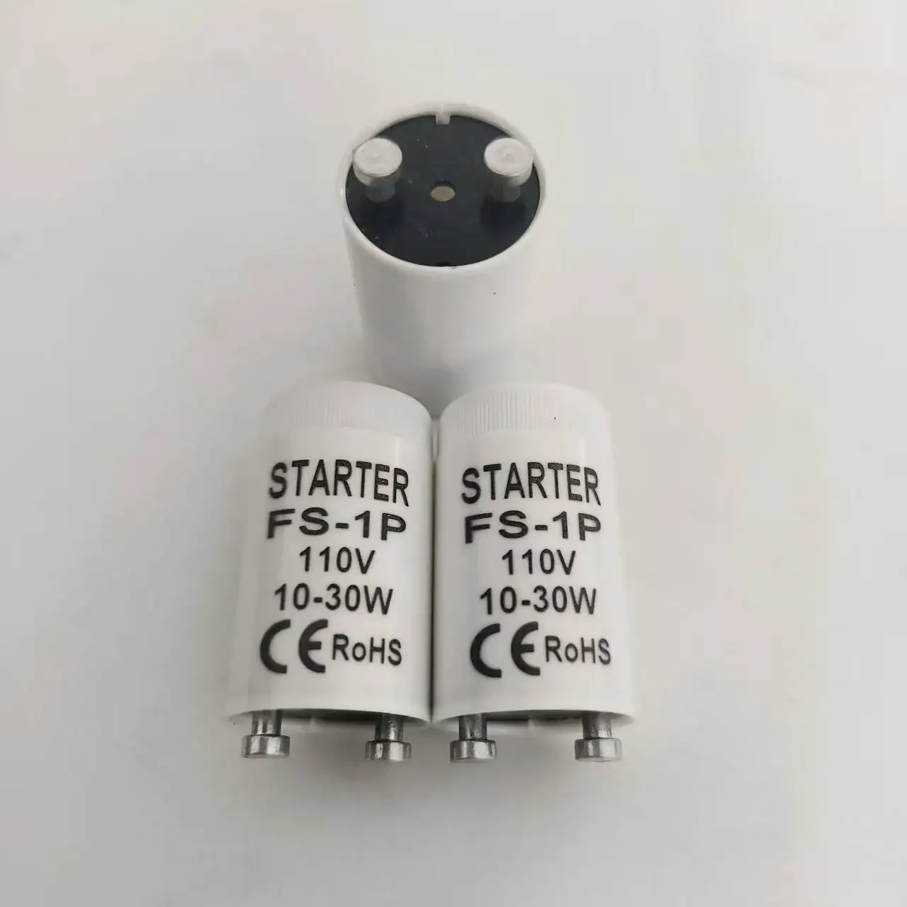 FS-1P Starter para AC110V 10-30W Tubo Fluorescente Fusível Starter CE ...