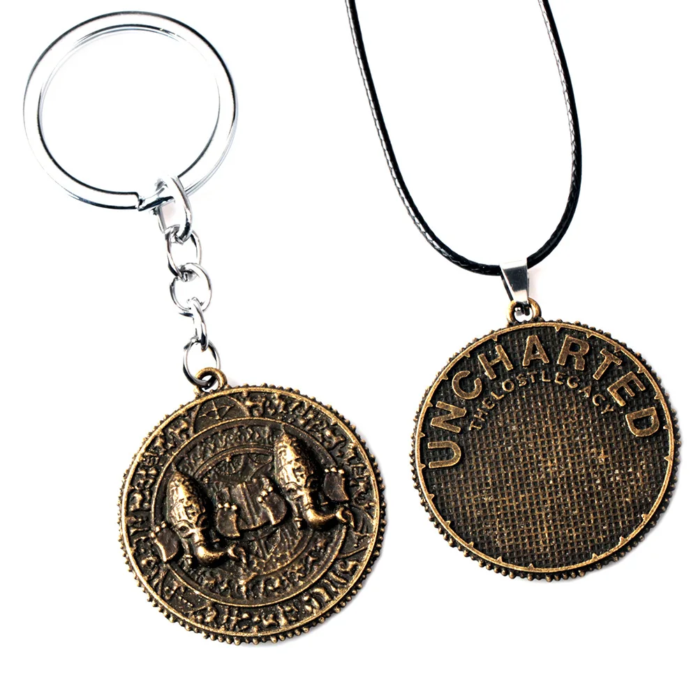 Vintage-The-Lost-Legacy-Coin-Pendant-Necklace-for-Men-Women-Uncharted ...