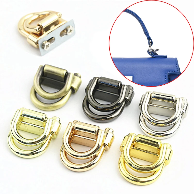 2pcs-set-D-Ring-Bag-Side-Clip-Buckles-Retro-Metal-Double-D-Buckle ...