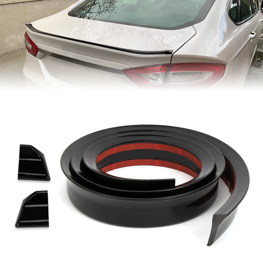 Universal Car Spoiler Car Rear Spoiler 1.5m/4.9ft Universal Soft Rear ...