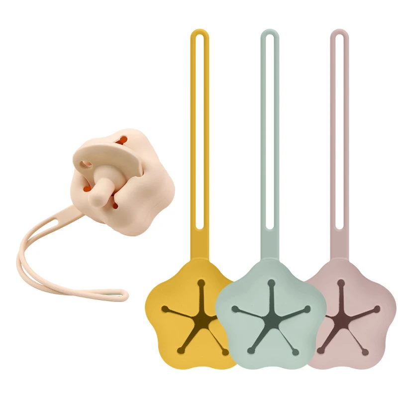 Baby-Silicone-Pacifier-Holder-Container-Box-Infant-Portable-Soother ...