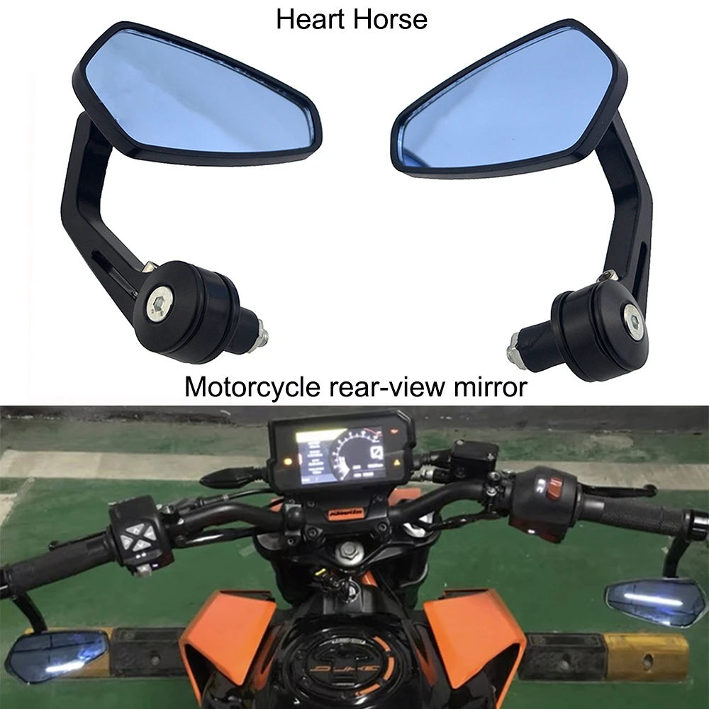 Motorcycle Rear View Mirrors Anti-glare Hd Motorbike Black Handlebar ...