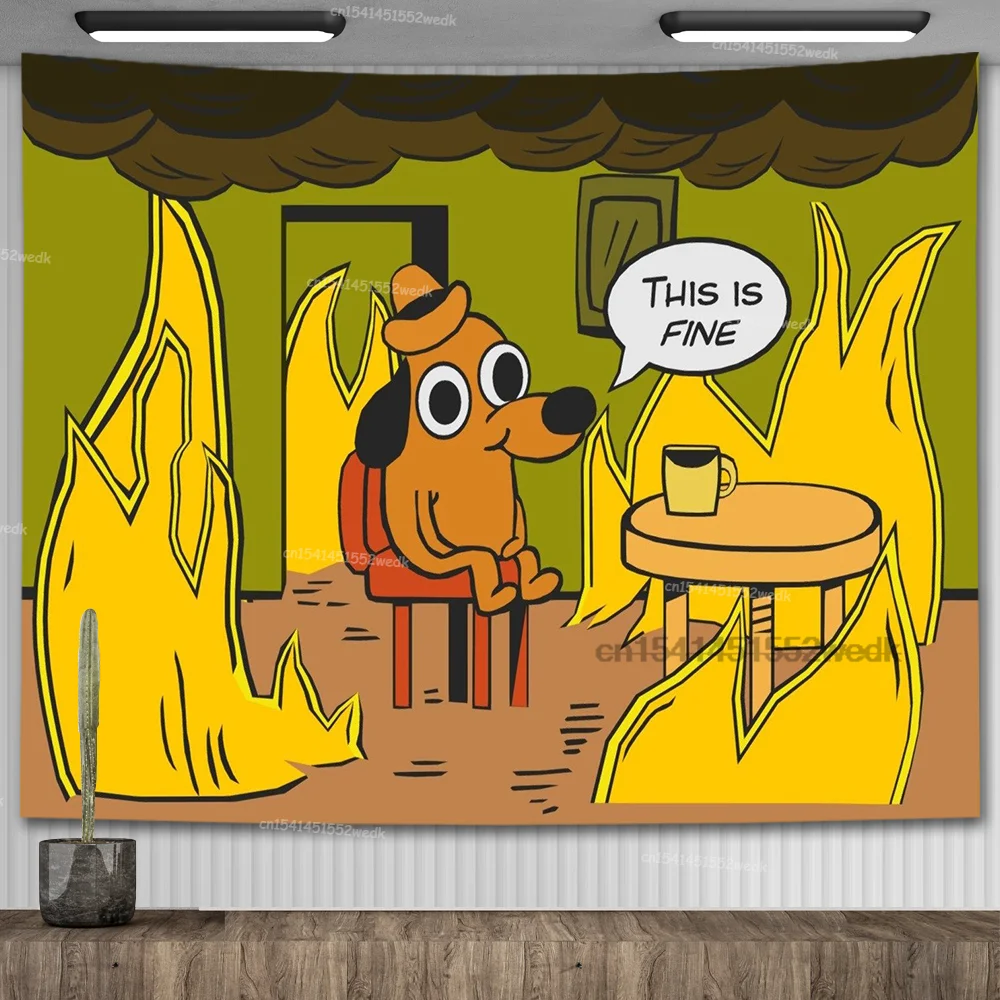 Tapiz-Meme-de-perro-fino-para-colgar-en-la-pared-P-ster-Art-stico ...